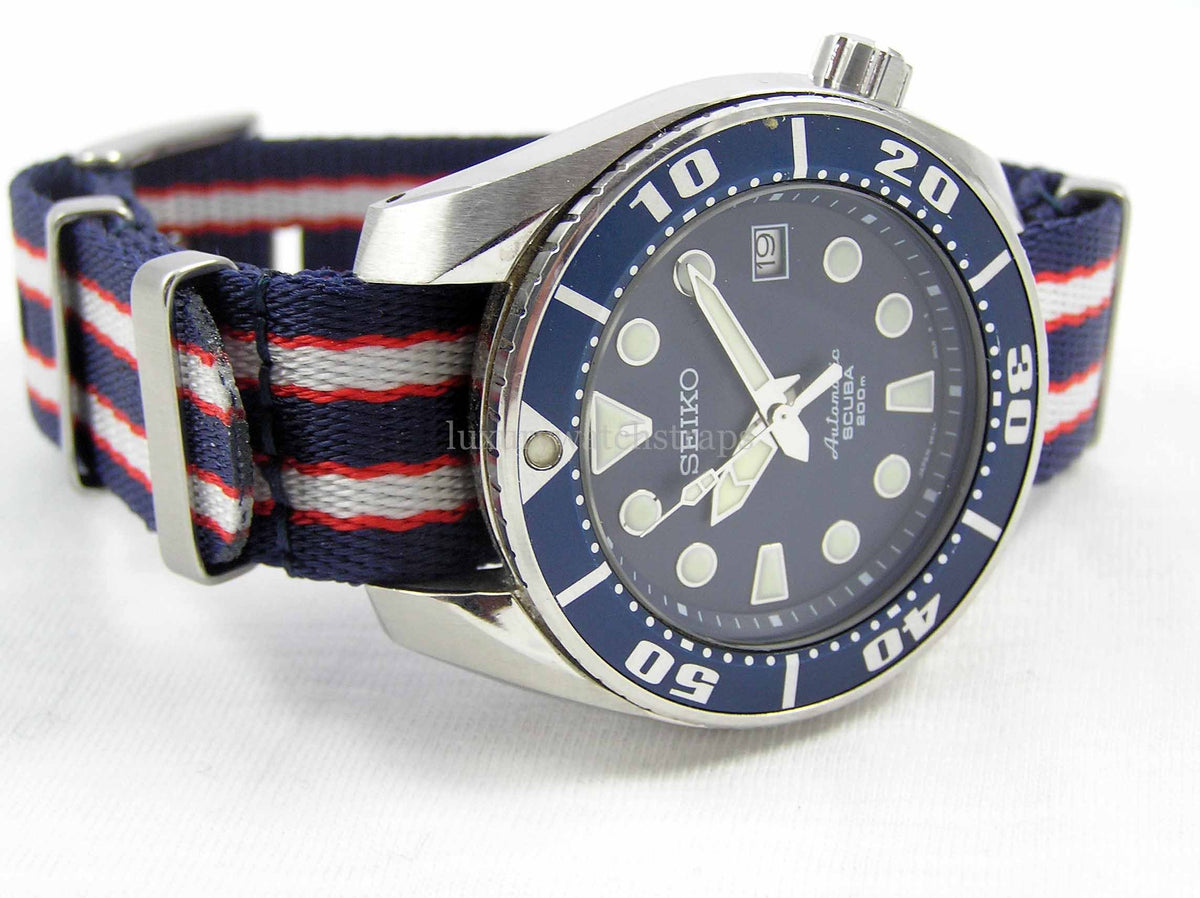 Dense Twill NATO® strap for all Seiko 20mm Watches - LuxuyWatchStraps ...