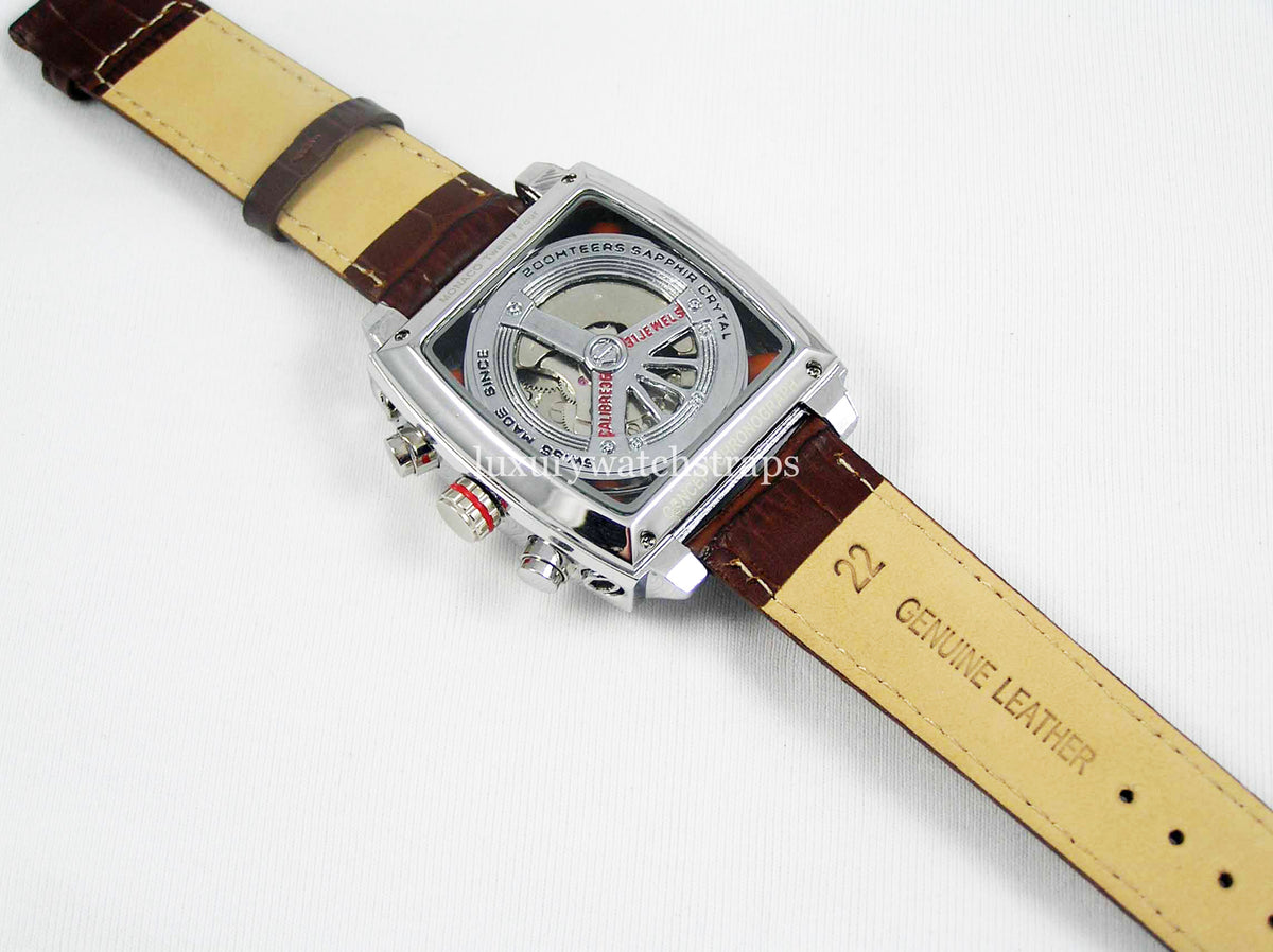 Leather Deployment watch strap for Tag Heuer Watch - LuxuryWatchStraps ...